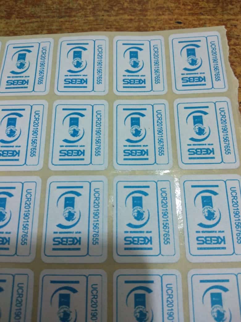 Kebs stickers Printing - Inkpaste Printers and Stationers Ltd